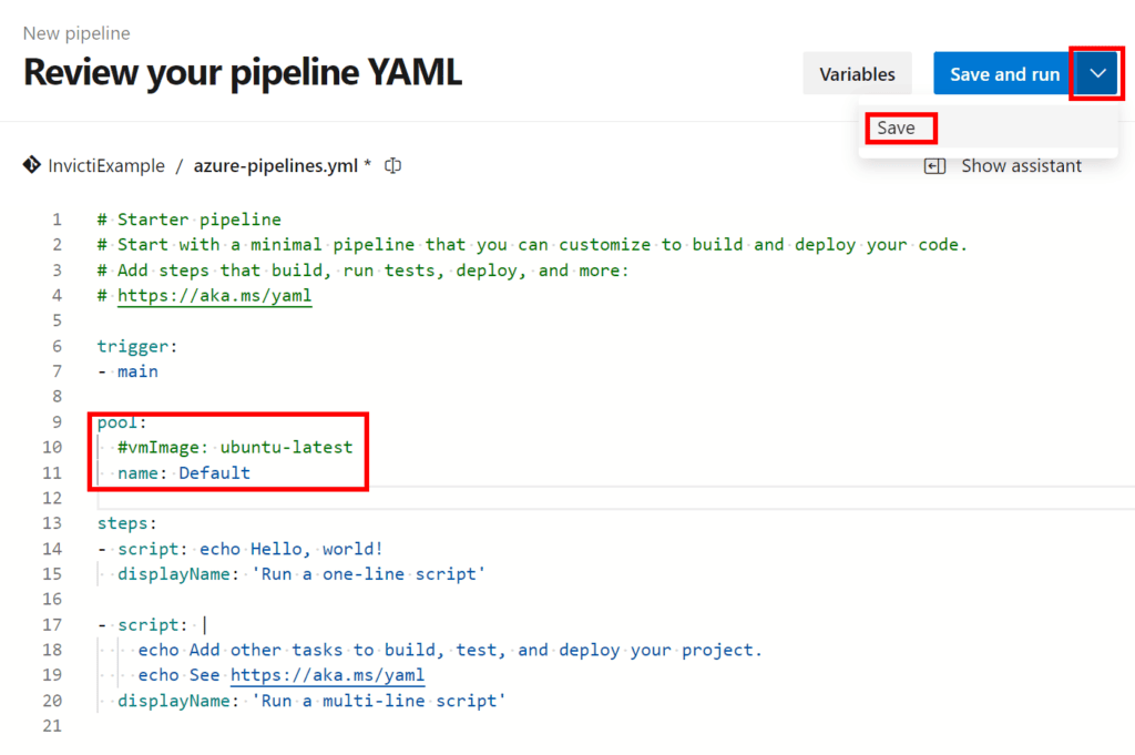 Integrating Invicti Enterprise with Azure Pipelines | Invicti