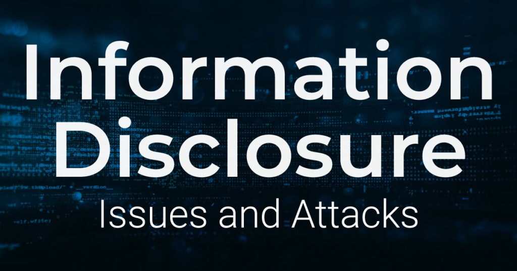 Information disclosure attacks in web applications | Invicti