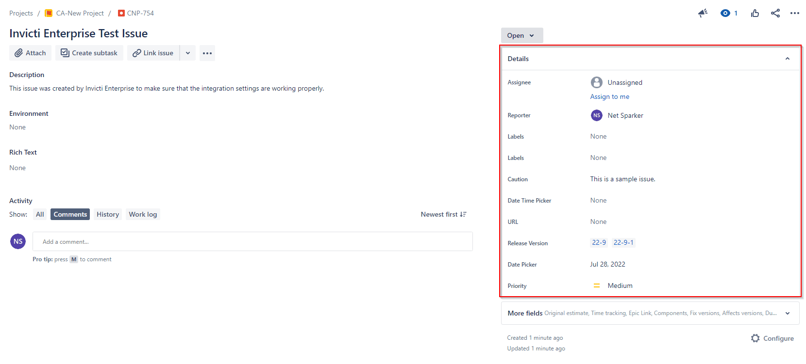 Integrating Invicti Enterprise with Jira | Invicti
