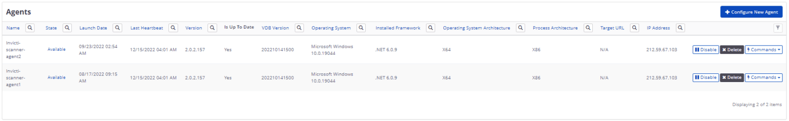Installing Internal Agents | Invicti