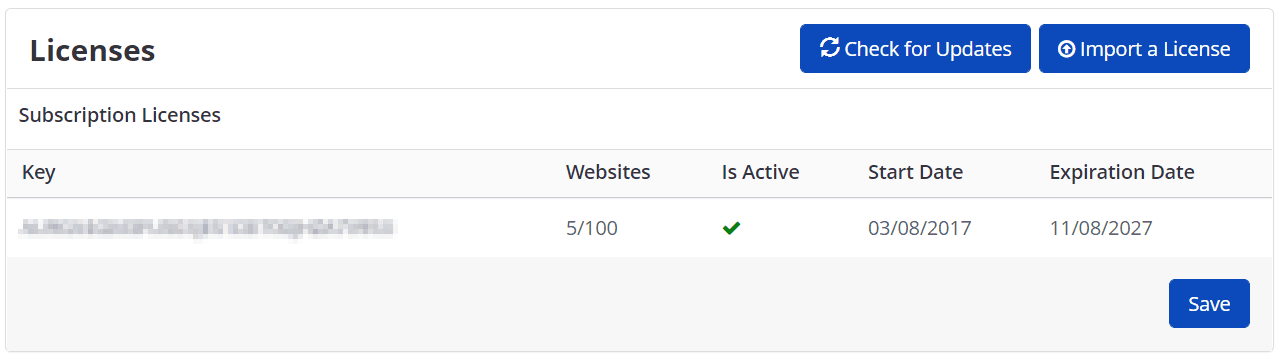 Licensing Settings | Invicti