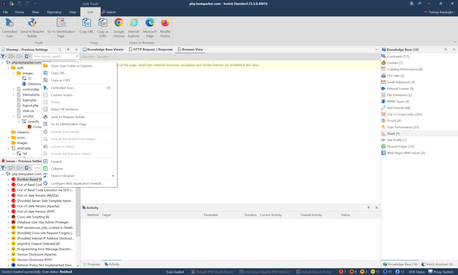 Creating a New Scan | Invicti
