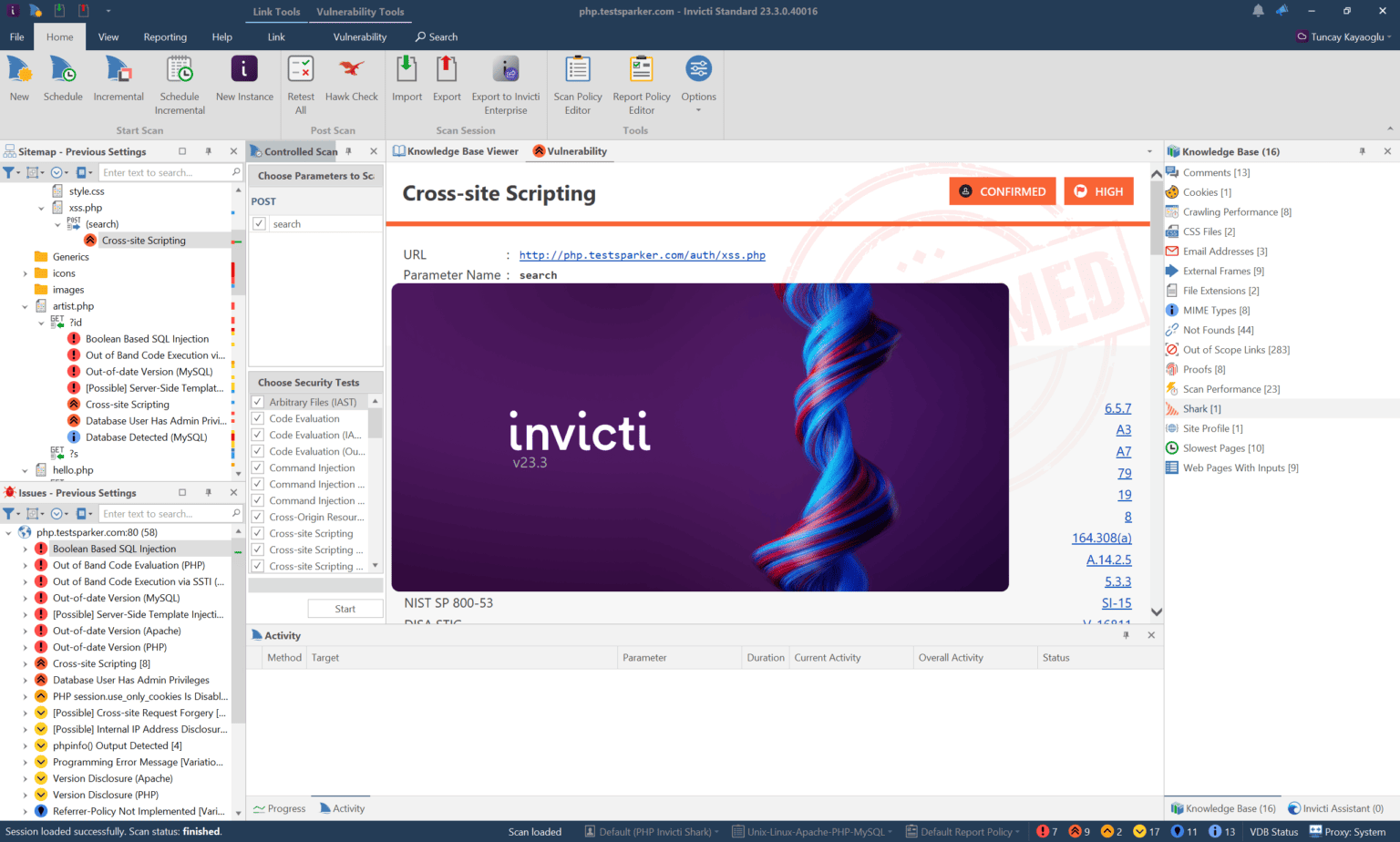 Creating a New Scan | Invicti