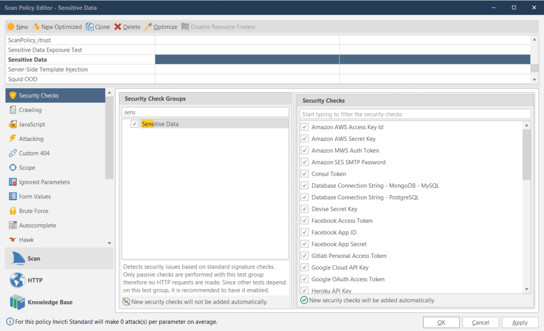 Identifying sensitive data | Invicti