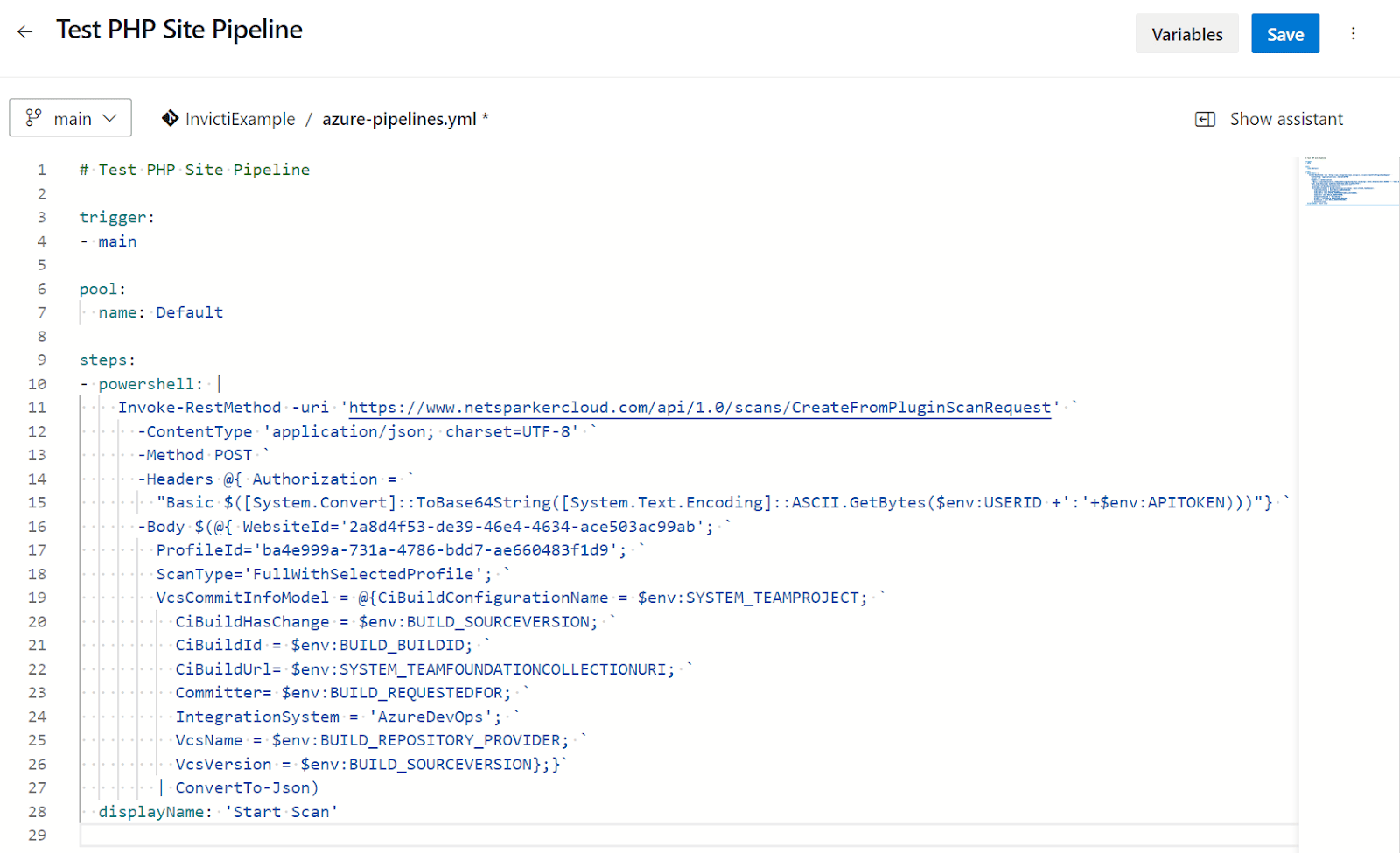 Integrating Invicti Enterprise with Azure Pipelines | Invicti