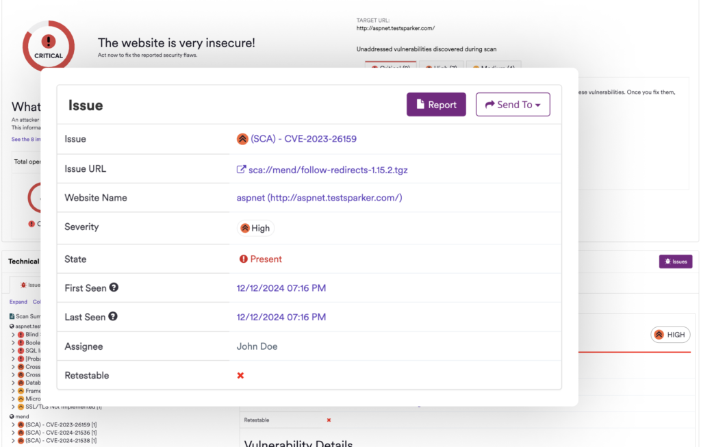 SCA (Software Composition Analysis) | Invicti